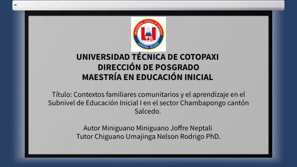 DEFENSA PROYECTO CONTEXTO FAMILIAR | Genially