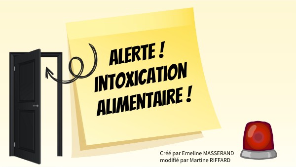 Alerte intoxication alimentaire | Genially