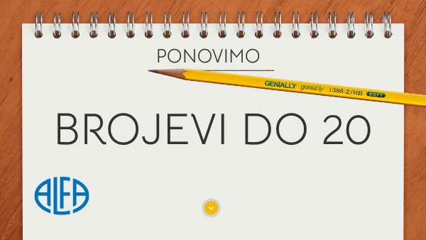 Brojevi do 20 - ponavljanje