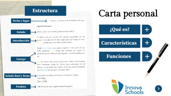 Carta personal y literaria