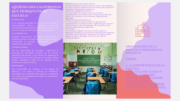 TRÍPTICO ESCUELA | Genially