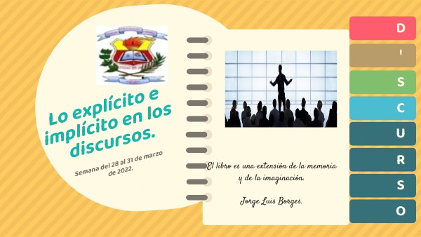 Lo explícito e implícito en discursos. | Genially