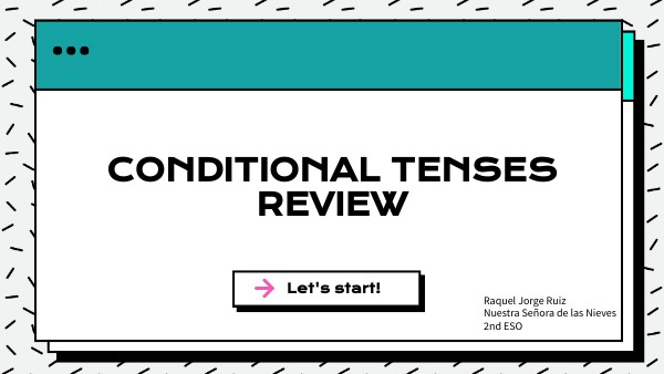 Conditional flash cards - Raquel Jorge