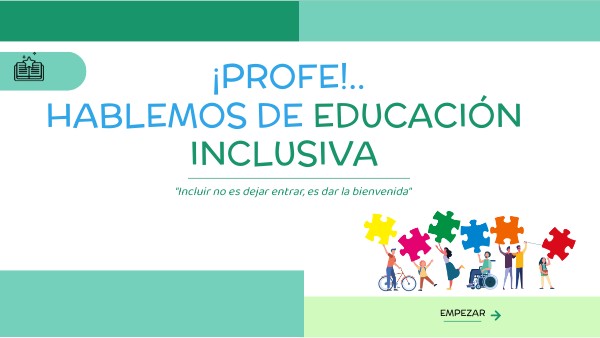 ¡Profe! Hablemos de Educación Inclusiva