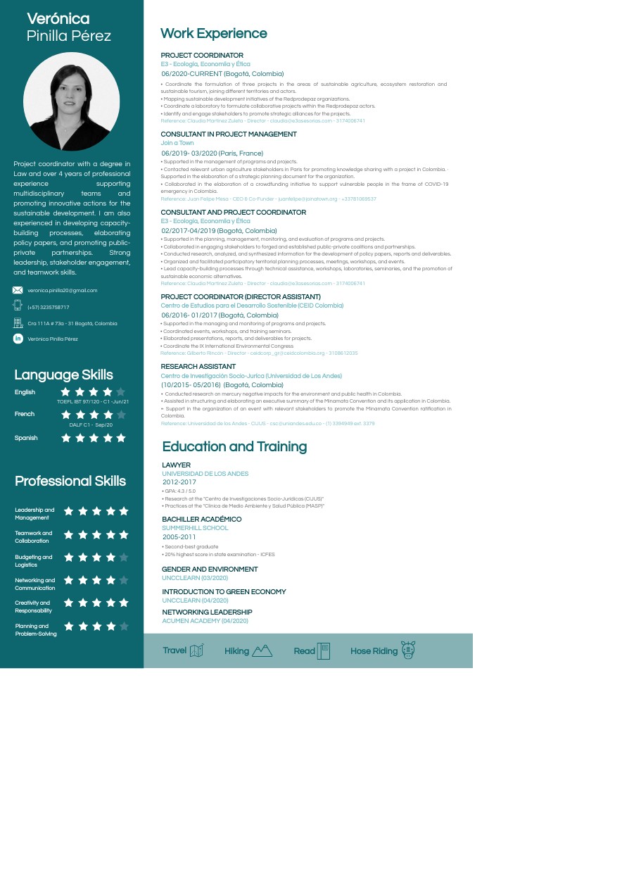 CV Verónica Pinilla