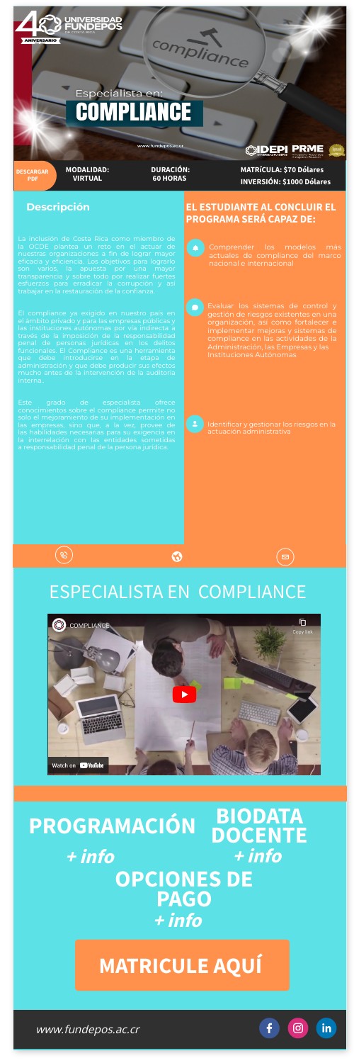 Especialista en compliance | Genially