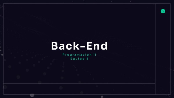 PRESENTACIÓN BACK-END | Genially