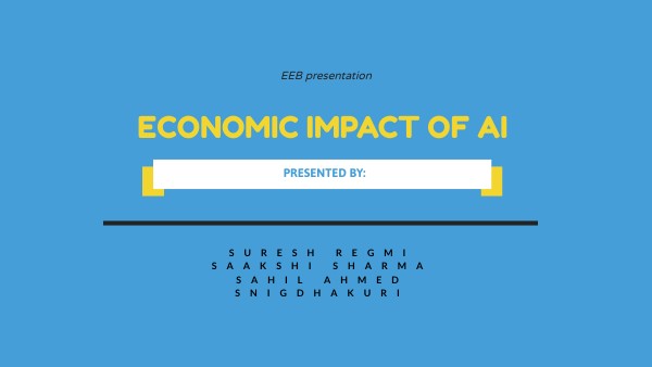 Economic Impacts of AI | Genially