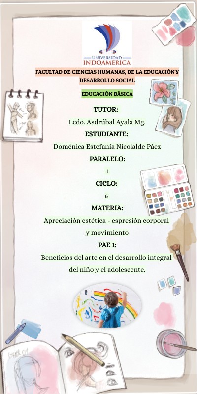 PAE 1: El arte en la educación. | Genially