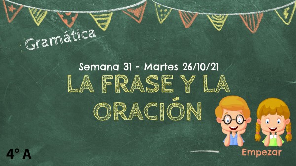 LA ORACIÓN Y LA FRASE | Genially