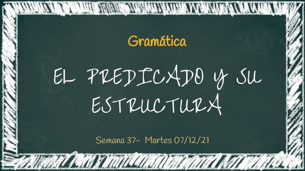 5to estructura del predicado | Genially