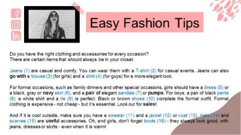 Easy Fashion Tips | Genially