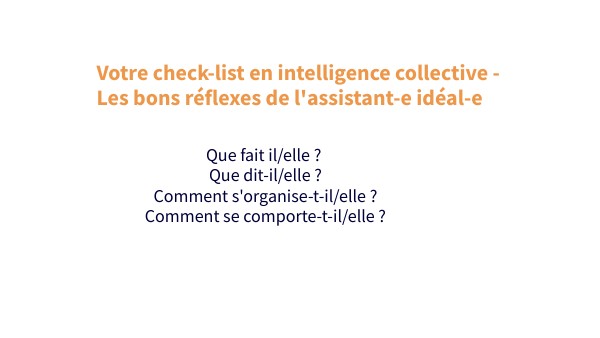 Module 1 - check-list assist idéal-e | Genially