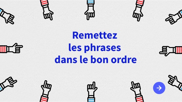 Mettez les phrases dans le bon ordre | Genially