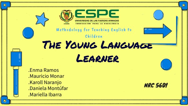 Learning Activity 2 Theme 3 The young language learner