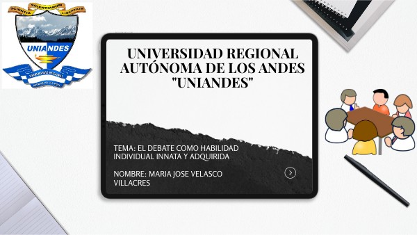 "El debate como habilidad individual innata y adquirida."