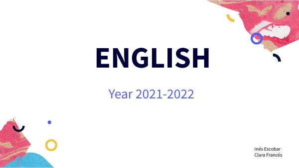 English 3º ESO FEYDA