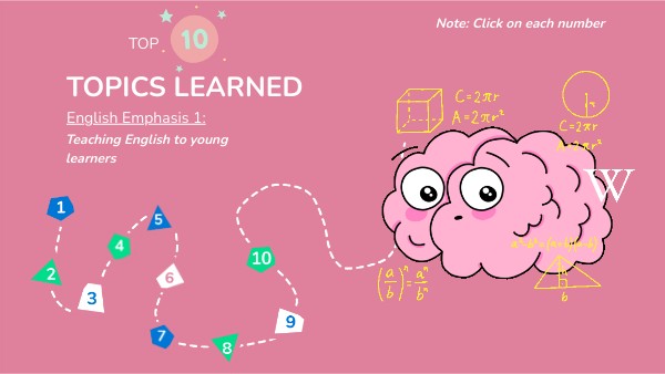 ENGLISH EMPHASIS 1: TEACHING ENGLISH TO YOUNG LEARNERS