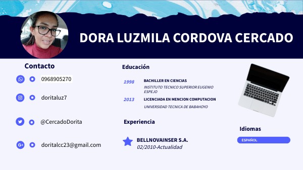 CV Dora Córdova | Genially