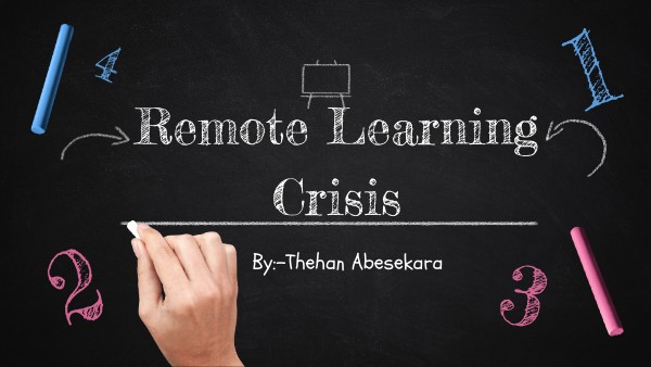 Remote Learning Crisis