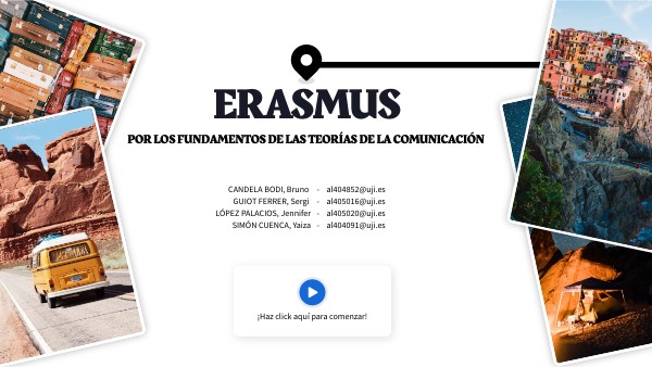 MAPA CONCEPTUAL ''Erasmus'' [Teoría Fundamentos de la Comunicación]