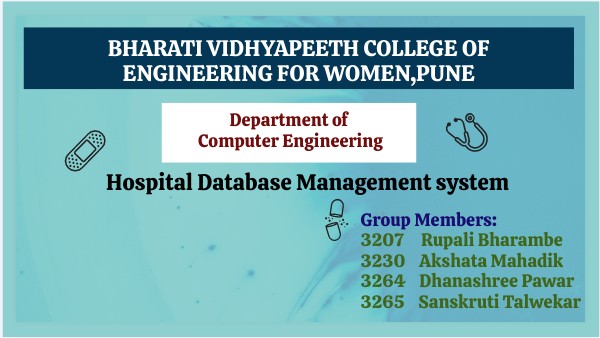 Copy - Hospital Database management system