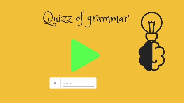 Quizz of grammar