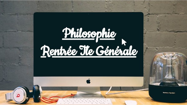Rentrée Terminales générales | Genially