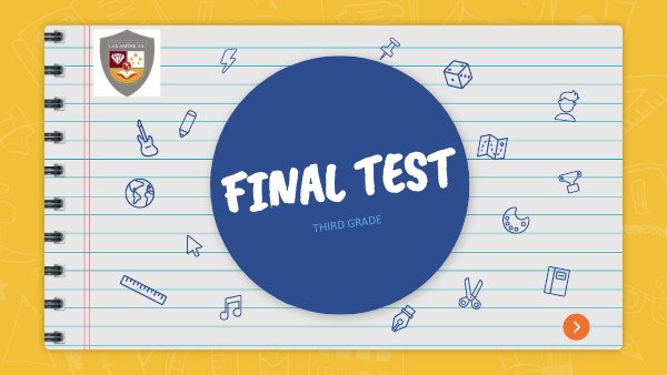 FINAL TEST THIRD GRADE