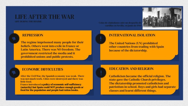 LIFE AFTER THE WAR | Genially