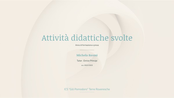 Anno di formazione e prova