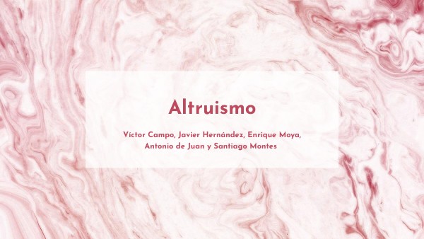 Altruismo
