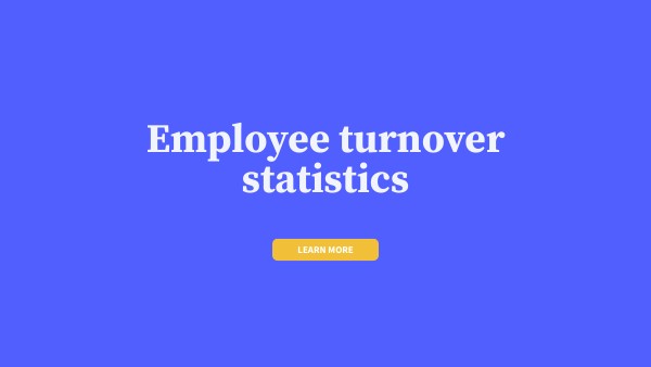 Employee turnover statistics