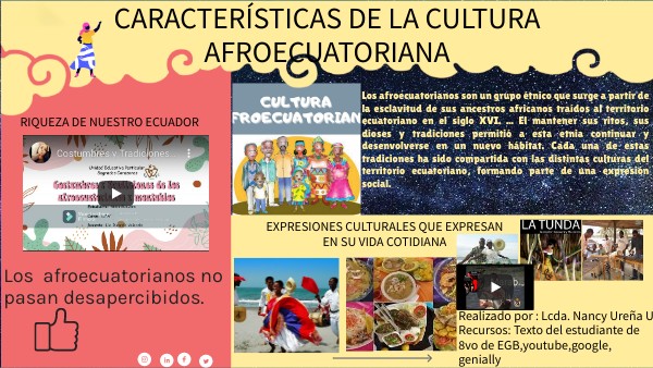Cultura Afroecuatoriana Genially
