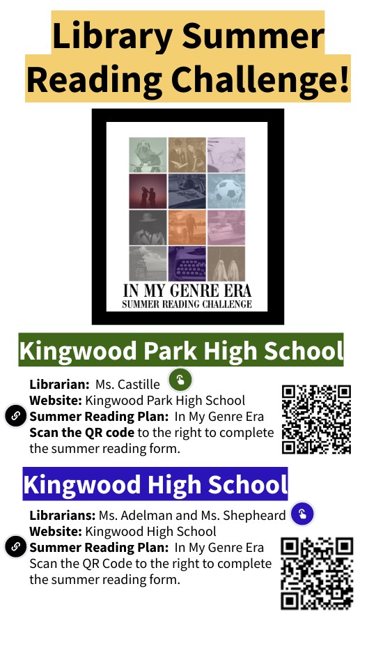 KHS and KPHS Summer Reading Program | Genially