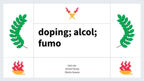 DOPING; ALCOL E FUMO