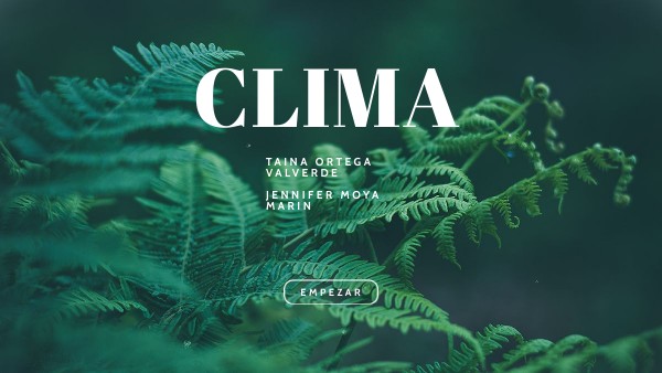 PRESENTACIÓN CLIMA | Genially