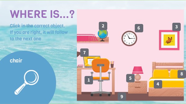 Bedroom Vocabulary Quiz