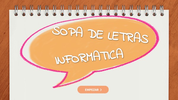 Sopa de letras: Informatica 1