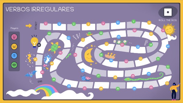 BOARD GAME verbos irregulares