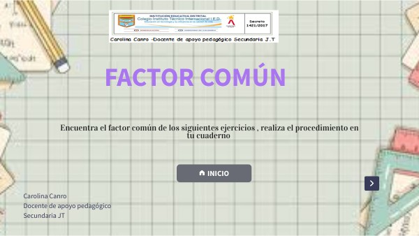 FACTOR COMÚN