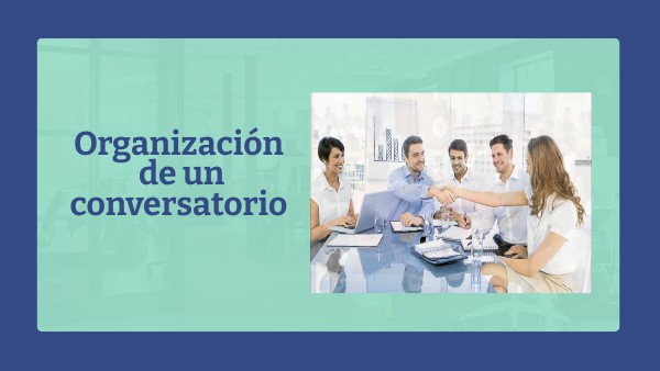Organización de un conversatorio