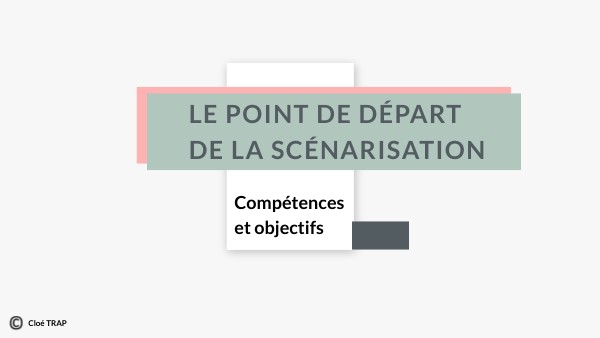 Compétences et objectifs | Genially