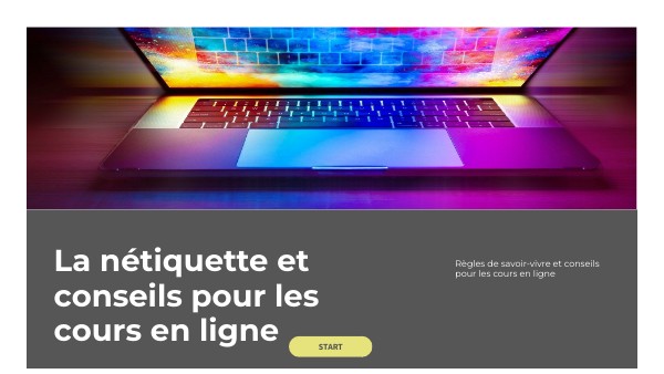 Cours en ligne (Nétiquette et conseils) | Genially