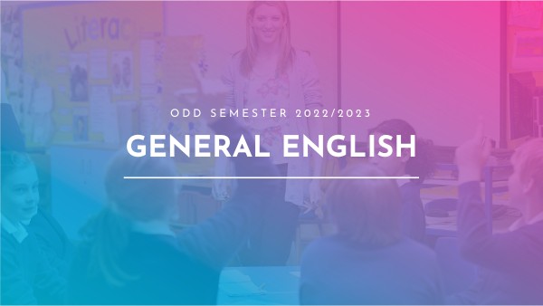 GENERAL ENGLISH_COURSE PREPARATIONS