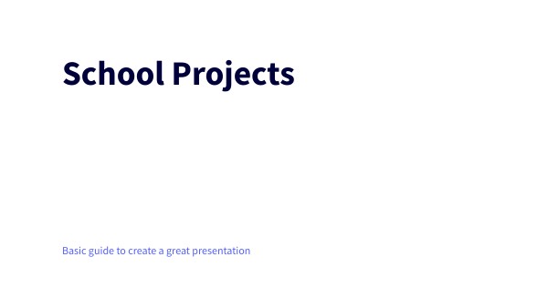 school project