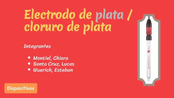 Presentación electrodo de plata/cloruro de plata | Genially