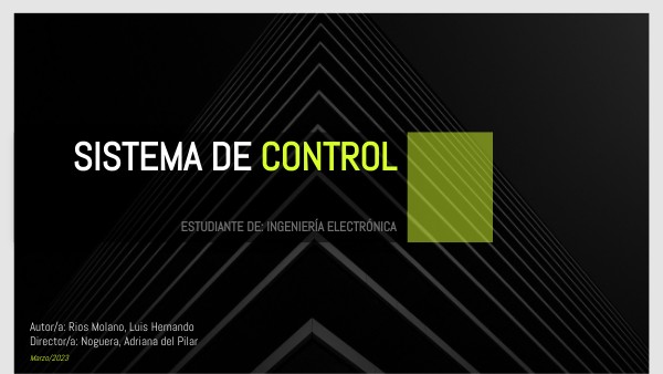 SISTEMA DE CONTROL | Genially
