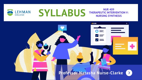 NUR 409 Course Syllabus | Genially