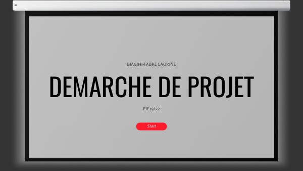 PROJECTION PRESENTATION DEMARCHE DE PROJET | Genially